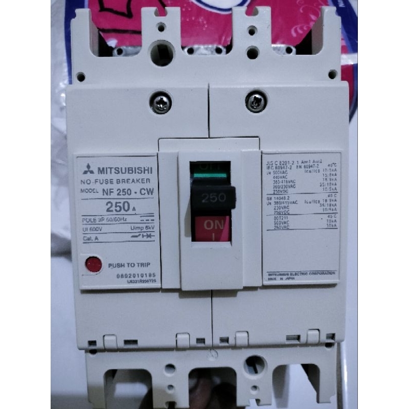 Jual MCCB Mitsubishi NF250-CV 150A 160A 175A 200A 225A 250A | Shopee Indonesia