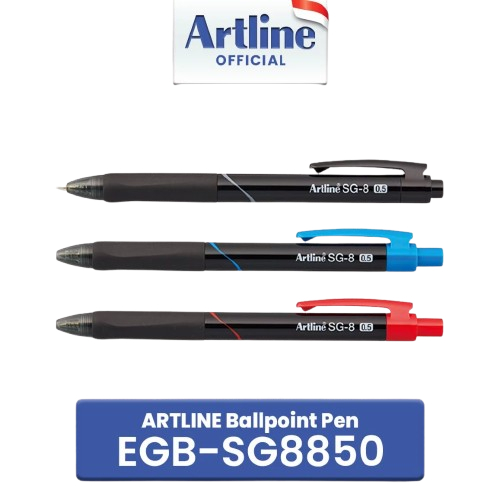 Jual ARTLINE Ballpoint Pen Pulpen 0.5 mm EGB-SG 8850 | Shopee Indonesia