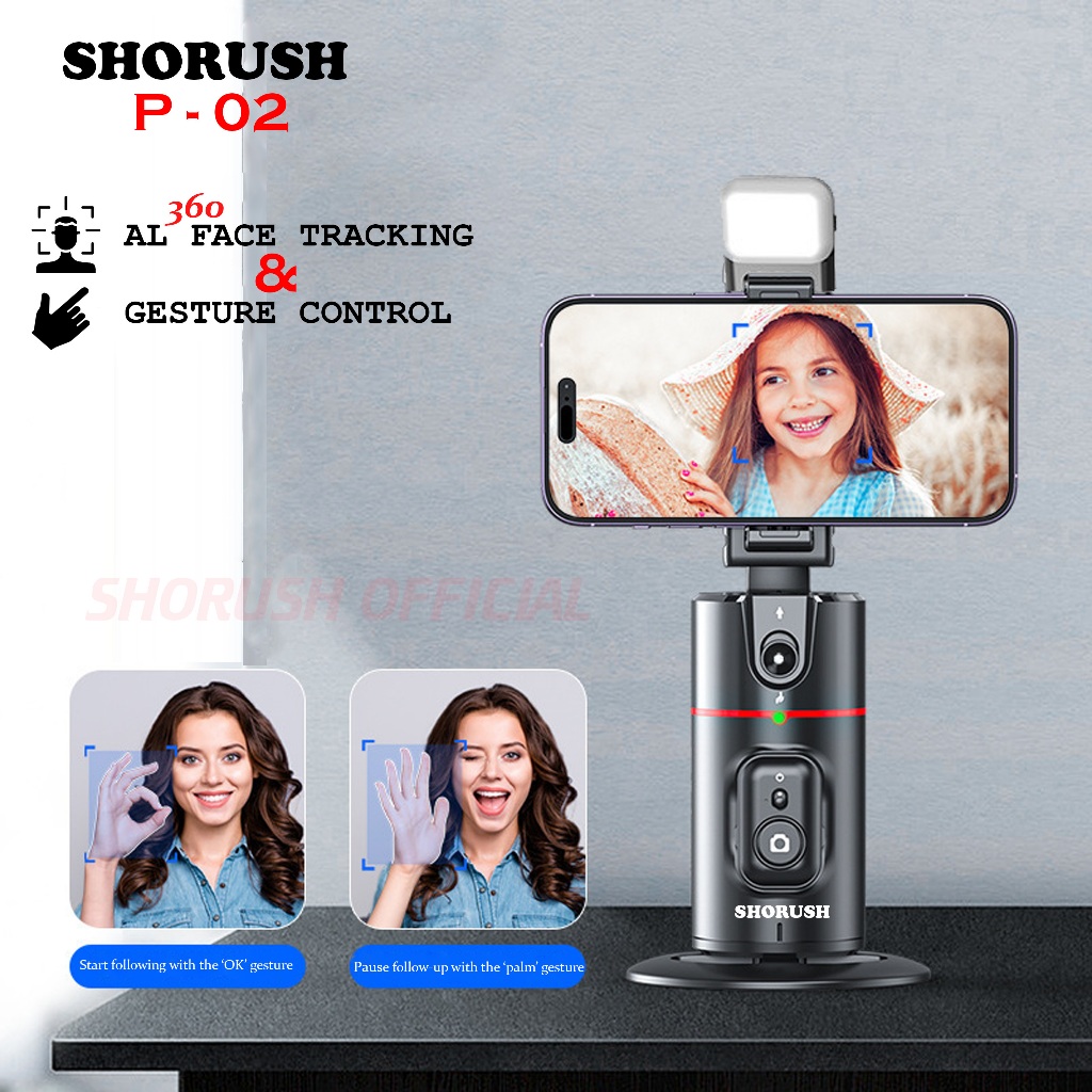 Jual Shorush P-02 Auto Face Tracking Gimbal dan Gesture Control ...