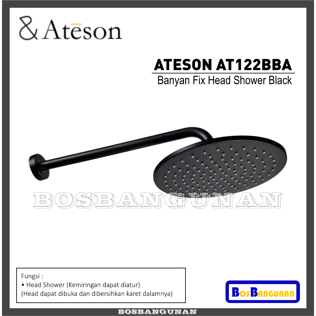 Jual Shower Head ATESON AT 122 BBA / Fix Shower Head ATESON AT122BBA ...