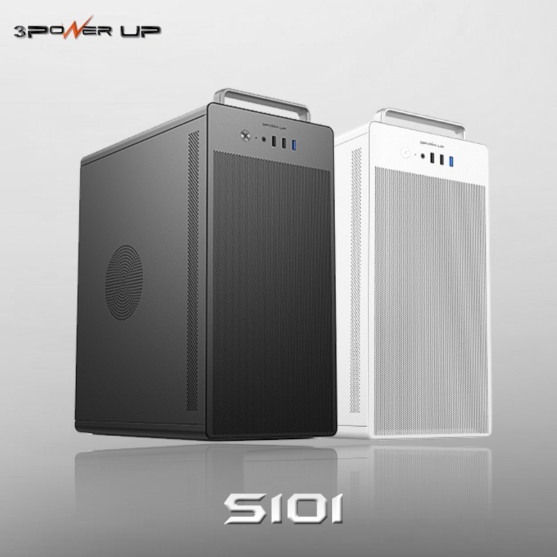 Jual Casing PC 3 Power Up S101 with PSU NERRO-600 500Watt Micro-ATX ...