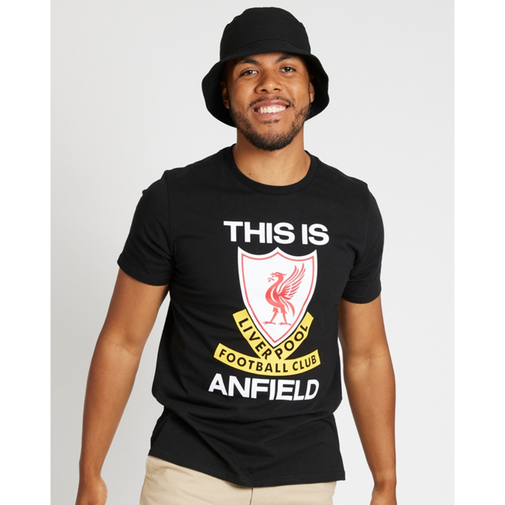 Jual Liverpool FC Adults This Is Anfield Black Tee Men - Official LFC T ...