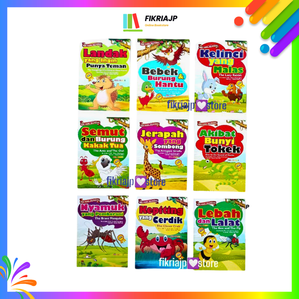 Jual Buku Seri Fabel Bilingual Full Colour Ayam Anjing Katak Kerbau ...