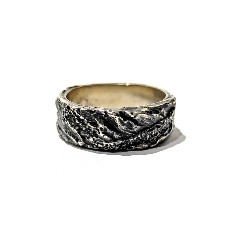 Jual Cincin Meteorite Stone Ring Hanmade (whitebrass) | Shopee Indonesia