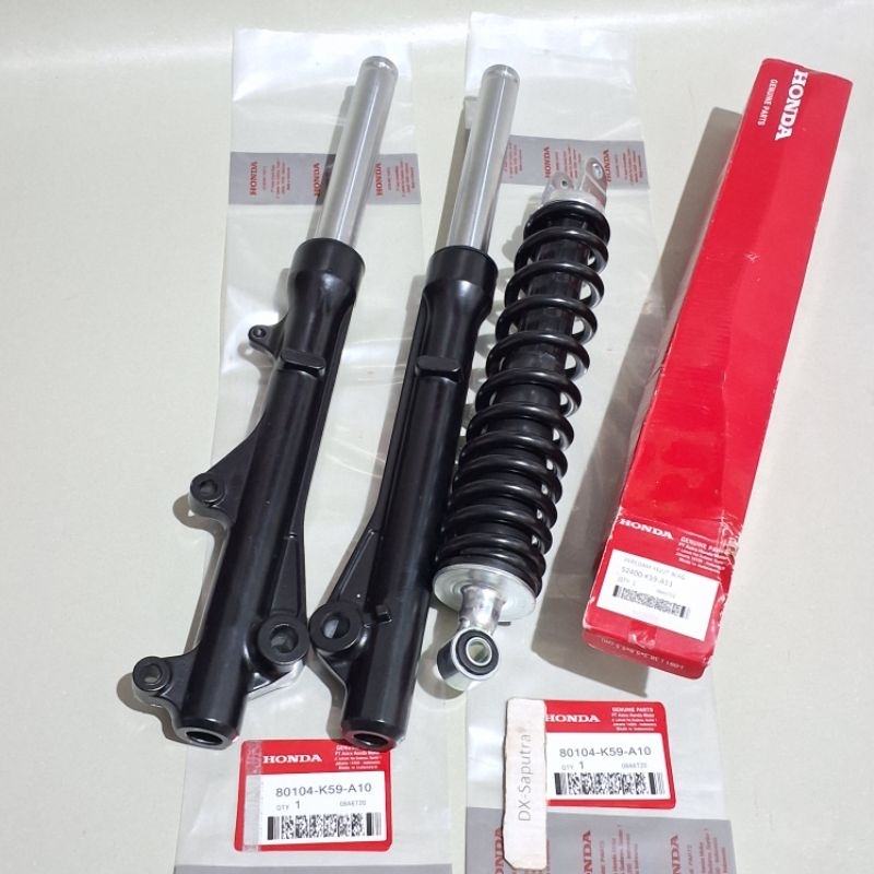 Jual Shockbreaker belakang + as shock+ tabung depan honda vario 125 fi old Vario 150 KZR ...