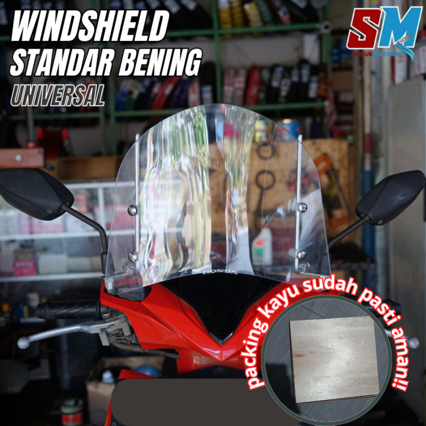 Jual Windshield Motor Universal Untuk Semua Jenis Motor Visor Temeng ...
