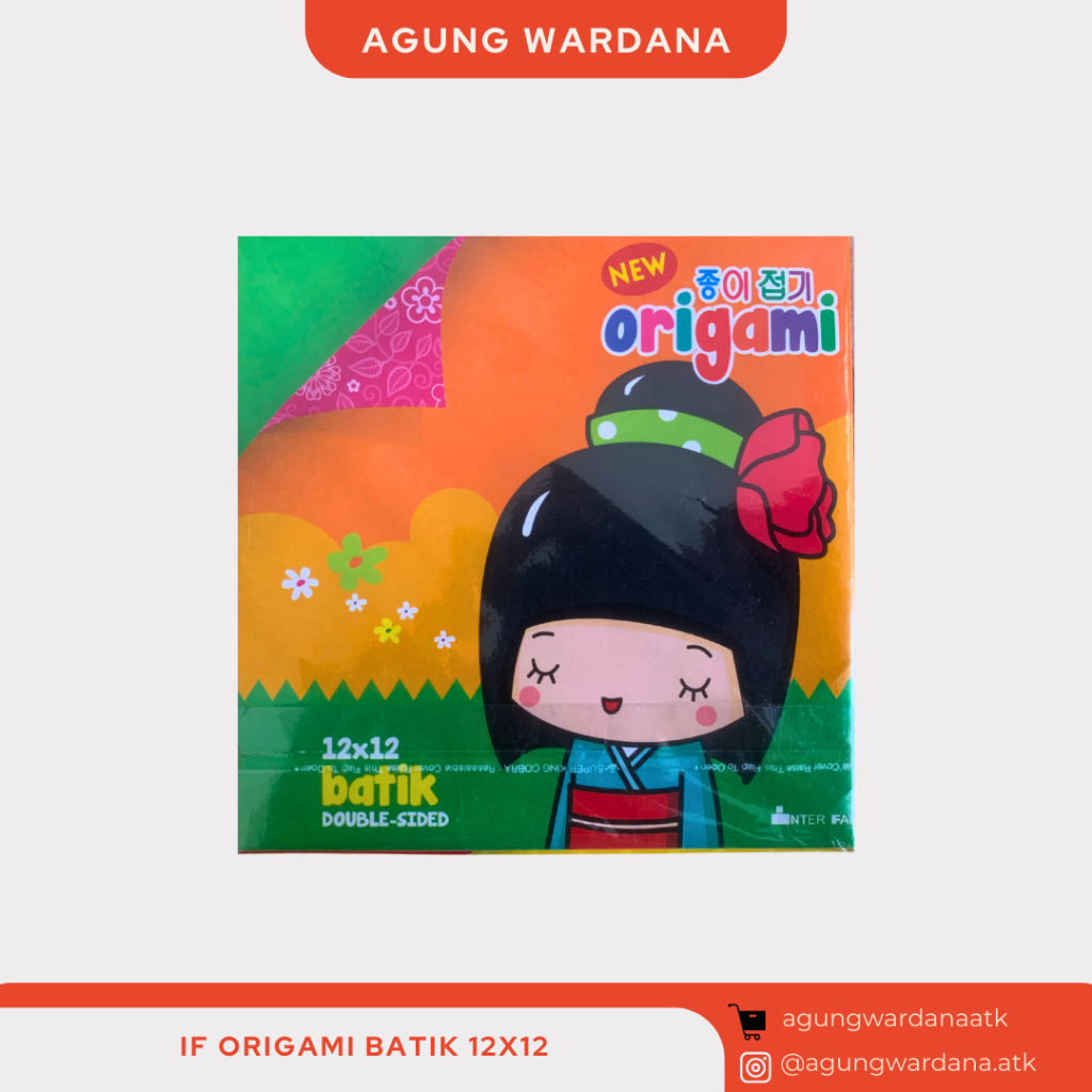 Jual IF ORIGAMI KERTAS LIPAT MOTIF BATIK UKURAN 12X12CM | Shopee Indonesia
