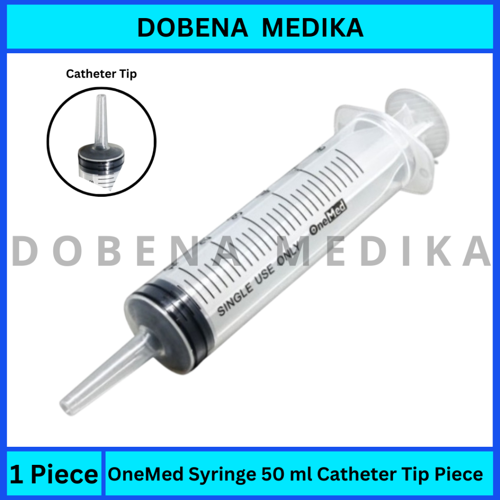 Jual OneMed Syringe 50 ml Catheter Tip Type | Shopee Indonesia
