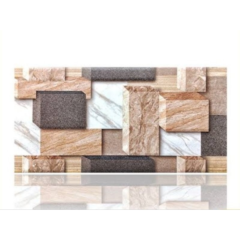 Jual keramik Paris Dinding Mahakam Brown 3D (20×40) | Shopee Indonesia