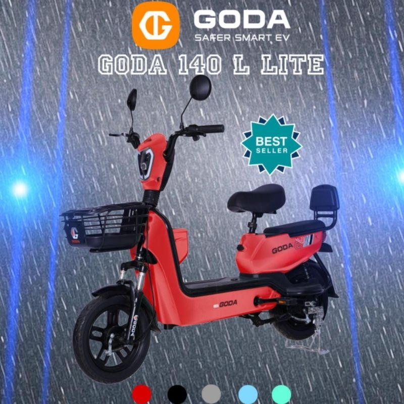 Jual SEPEDA LISTRIK GODA 140 L LITE 500W 48V 12AH JARAK TEMPUH 40KM ...