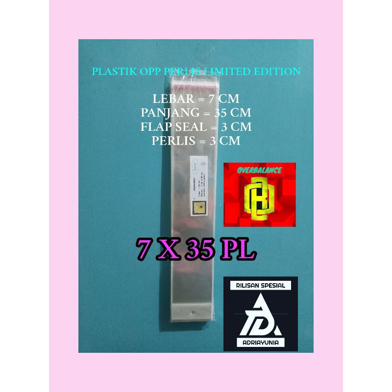 Jual Plastik Opp 7x35 Aksesoris - Plastik Opp 7 x 35 Display Souvenir - Plastik Opp 7x35 Perlis ...