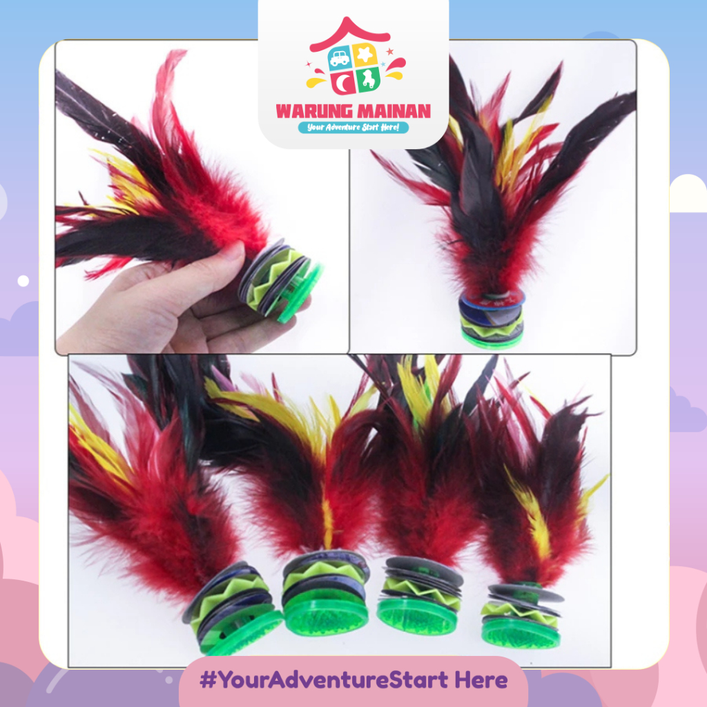 Jual [WARUNGMAINAN] [WM218] Kenchi Jianzi Kenci Shuttlecock Bulu Ayam ...