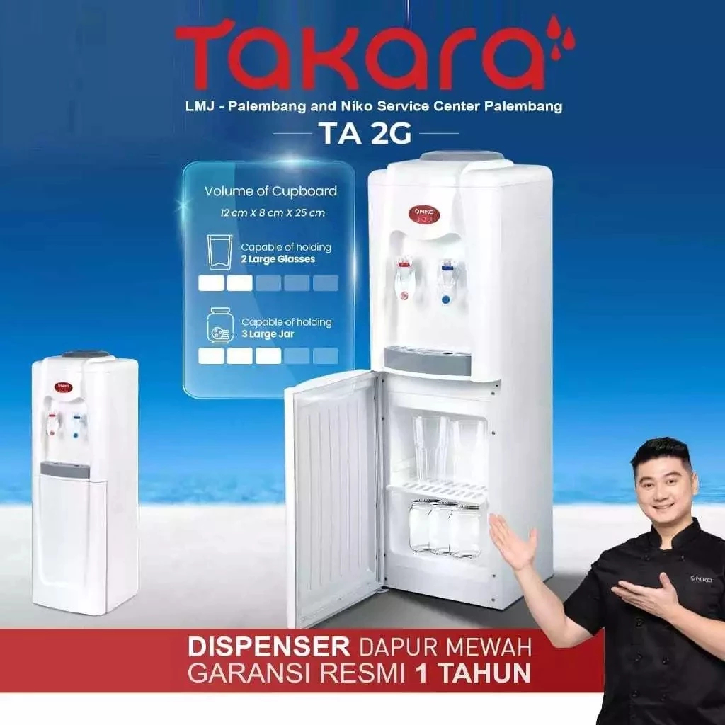 Jual NIKO TA 2G DISPENSER GALON ATAS TINGGI ADA RAK KERAN PANAS NORMAL ...
