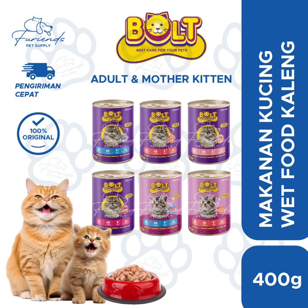 Jual BOLT KALENG Makanan Kaleng Kucing Makanan Basah Kucing Adult ...
