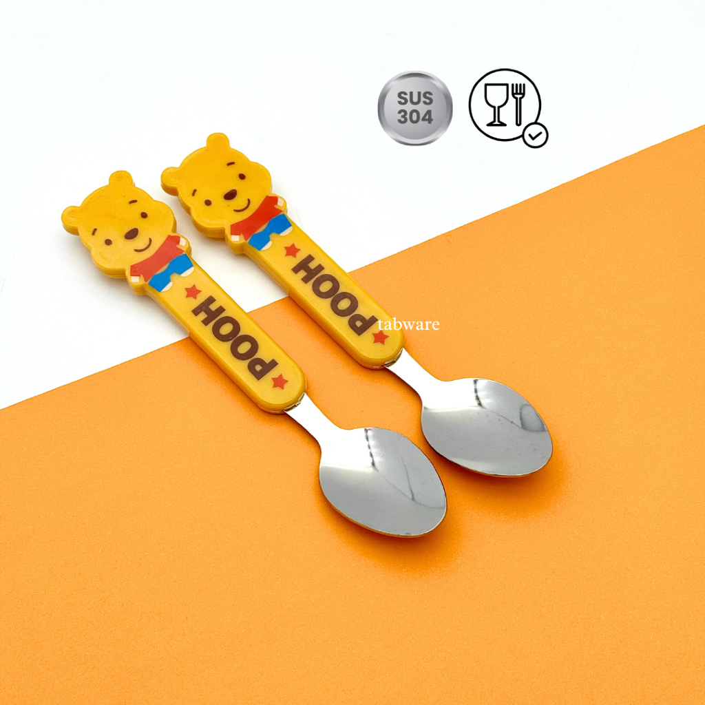 Jual Sendok Makan Stainless Anak (1pc)/Sendok Pooh/Sendok Motif Kartun ...