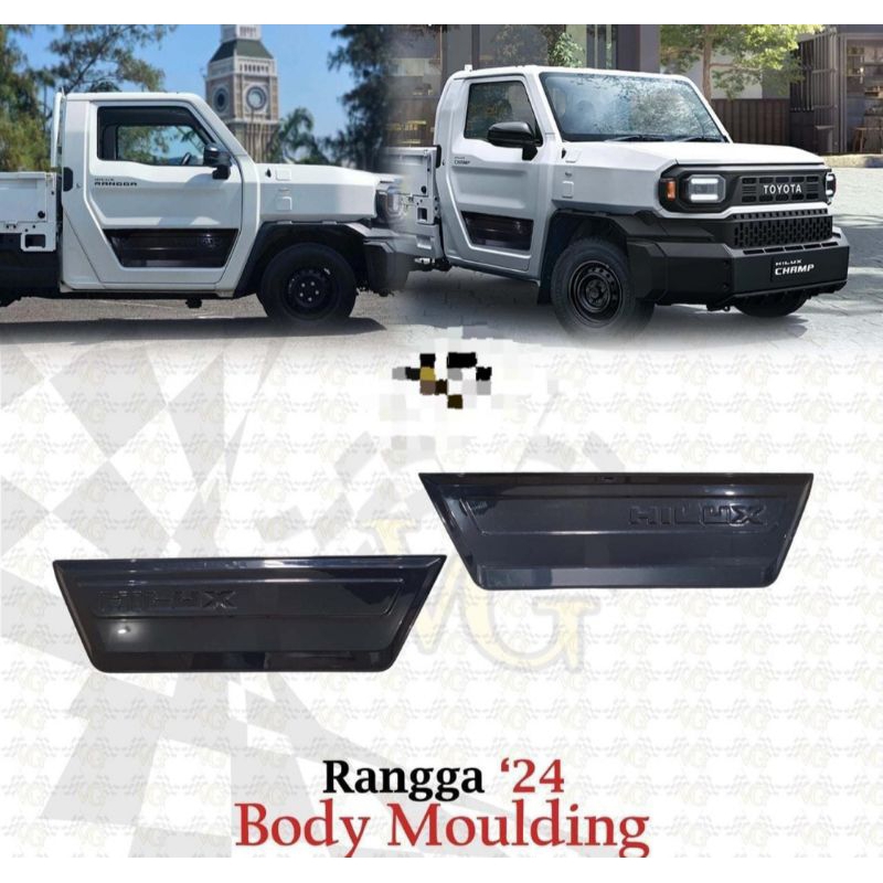 Jual side body moulding toyota hilux rangga 2024-2025/list body toyota ...