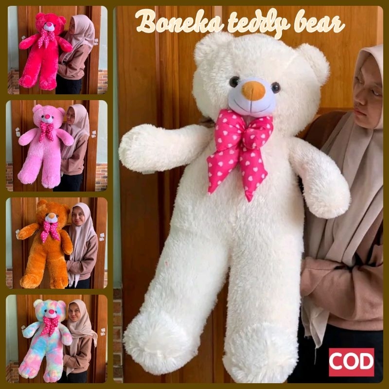 Jual Mainan Boneka Beruang Teddy Bear Jumbo Ukuran 85cm | Shopee Indonesia