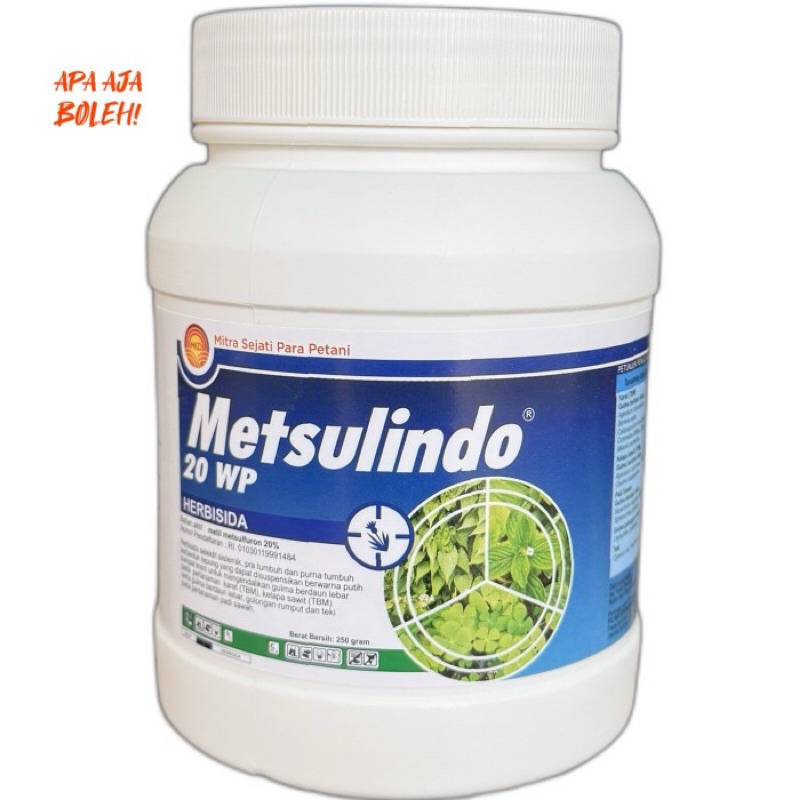 Jual HERBISIDA METSULINDO 20 WP 250 GRAM/RACUN SELEKTIF SISTEMIK GULMA ...