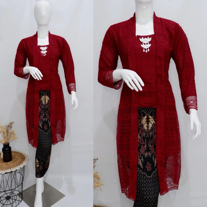 Jual (COD)kebaya modern kutu baru tunik/kebaya modern/kebaya wisuda/kebaya lamaran/kebaya ...