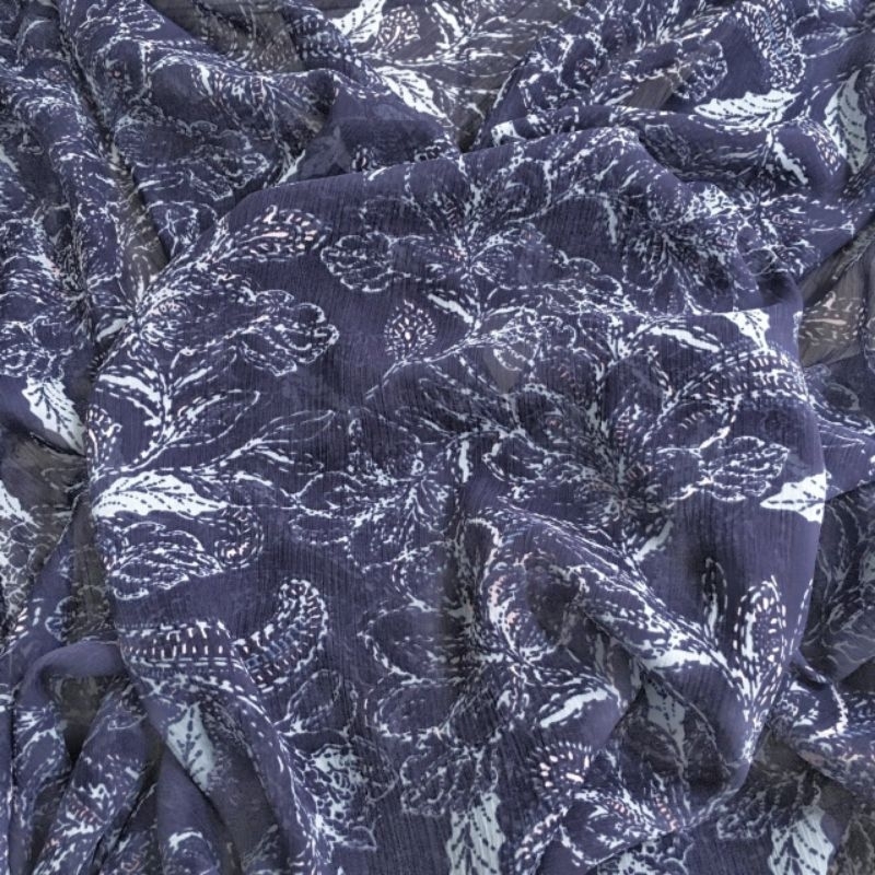 Jual kain sifon yoryu motif | Harga/0,5m| kain sifon meteran | kain ...