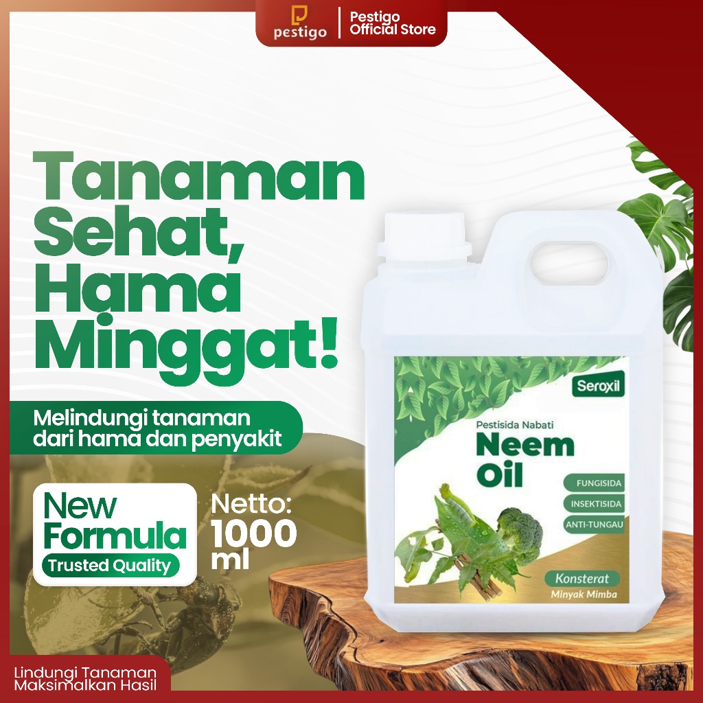 Jual Neem Oil Pestisida Organik - Minyak Mimba Insektisida Nabati 1 ...