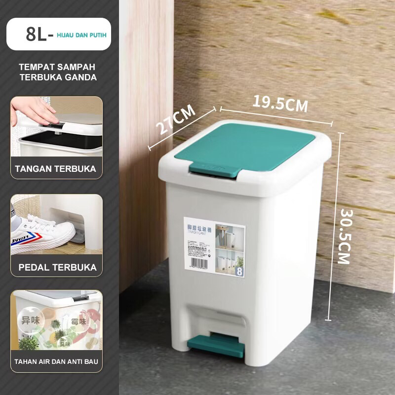 Jual Tong Sampah Plastik Tertutup Minimalis Murah Tempat Sampah