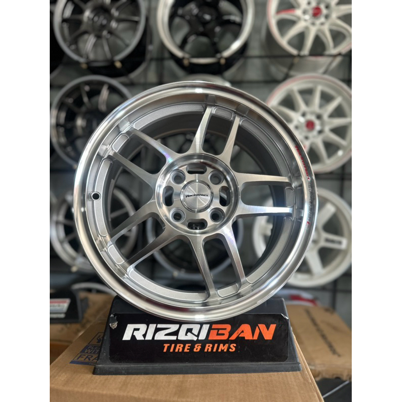 Jual velg racing hart CP035 r15 silver full polish lebar pcd 4x100 ...