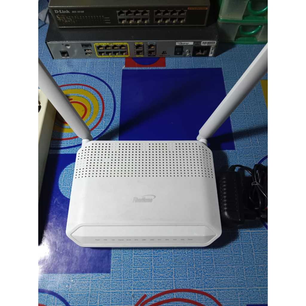 Jual MODEM ONT FIBERHOME HG6145F PLUS ADAPTOR | Shopee Indonesia