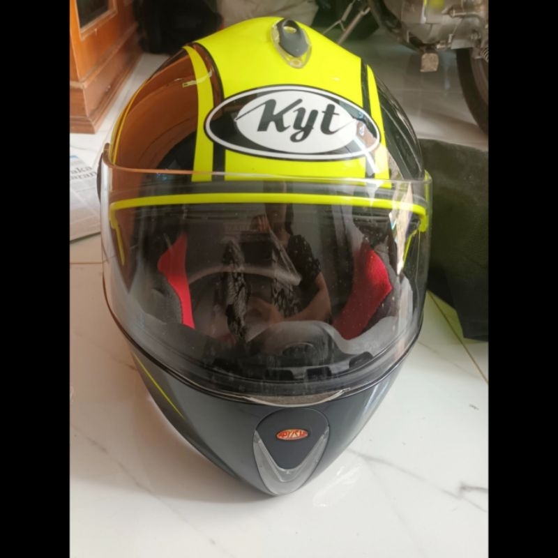 Jual Helm Full Face KYT X Rocket Yellow Flou | Shopee Indonesia