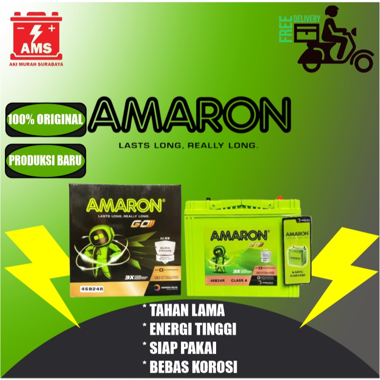 Jual Aki Mobil Granmax, Avanza, Terios, Rush Amaron Go NS60 12V 45 AH Garansi resmi 6 Bulan ...