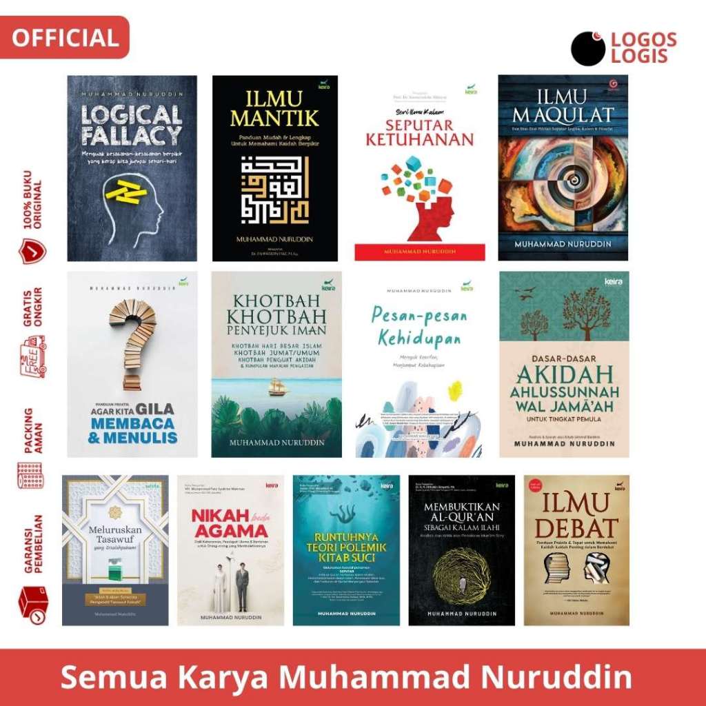 Jual Semua Buku Muhammad Nuruddin | Ilmu Mantik, Debat, Logical Fallacy ...