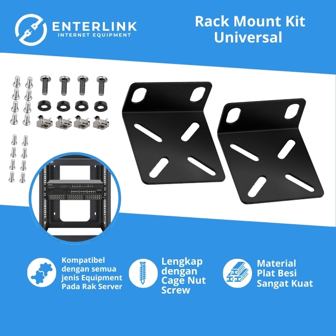 Jual RAKKIT Rackmount Kit Rak Server 17,3 inch Kuping Bracket Kupingan ...