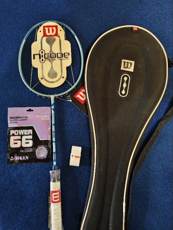 Jual Raket WILSON N CODE ORIGINAL 3UG4 28LBS BADMINTON | Shopee Indonesia