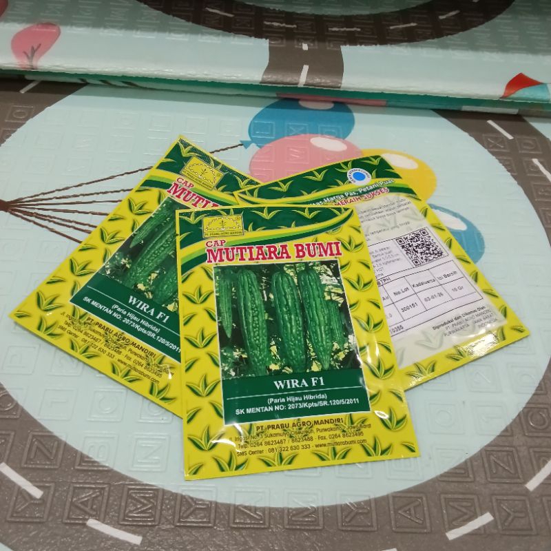 Jual Benih Paria Pare Wira F1 (Hijau Gelap sedang, kulit halus sedang ...