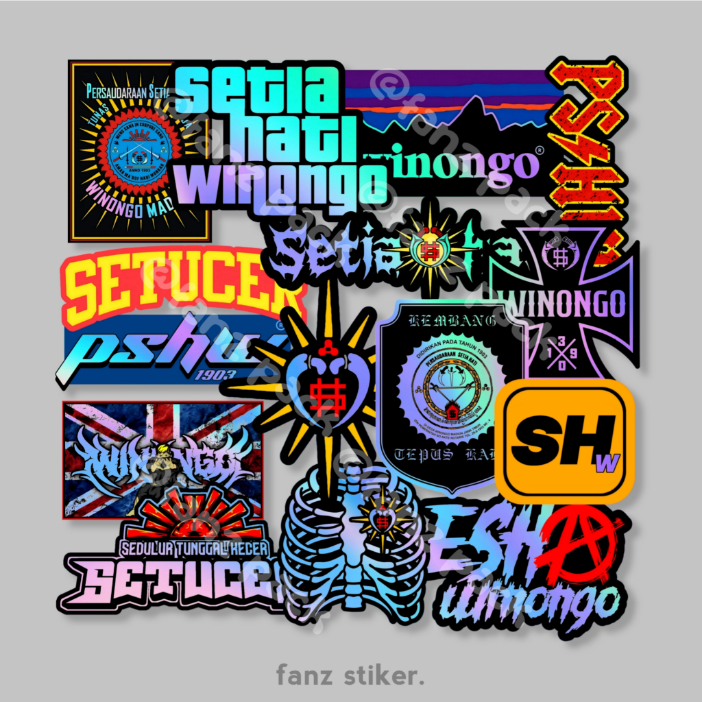 Jual STIKER HOLOGAM PSHW WINONGO ISI 15pcs - ANTI AIR, STIKER PERGURUAN ...