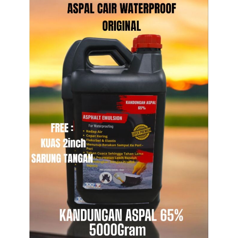 Jual ASPAL CAIR WATERPROOF "SUPER PREMIUM" KEMASAN 5Kg ( KANDUNGAN ...