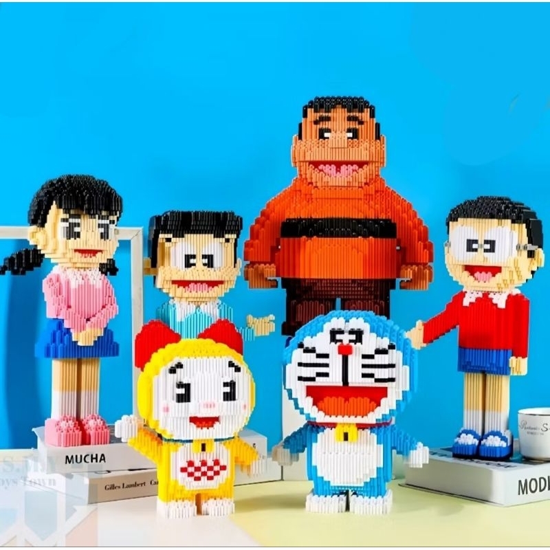 Jual SALE‼️ Nano Blocks B Doraemon Nobita Medium Series 3D Model ...