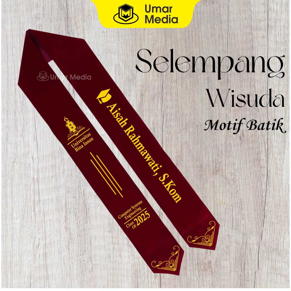 Jual Selempang Graduation Slempang Wisuda Salempang Wisuda Shash ...