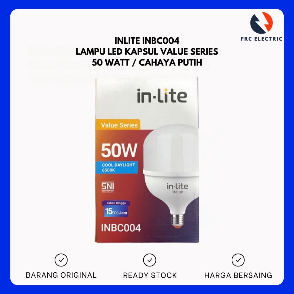 Jual INLITE INBC004 LAMPU LED CAPSULE VALUE SERIES 50W 50 WATT - LAMPU LED KAPSUL CAHAYA PUTIH ...