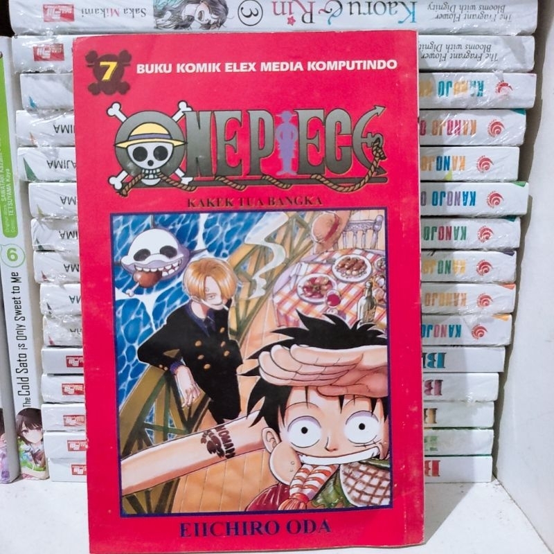 Jual komik one piece vol 7 versi kertas koran lama preloved minus cek ...