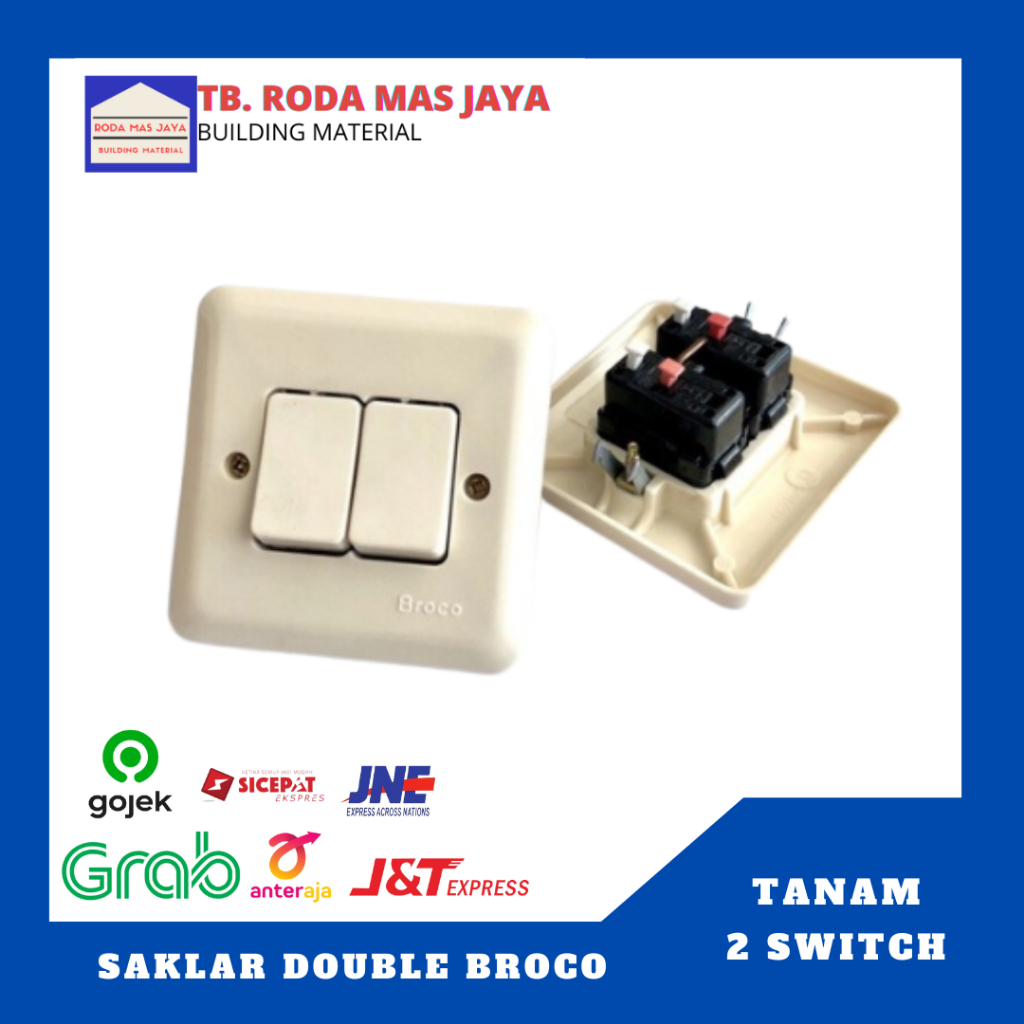 Jual Saklar Ganda Double Tanam Outbow Broco | Shopee Indonesia