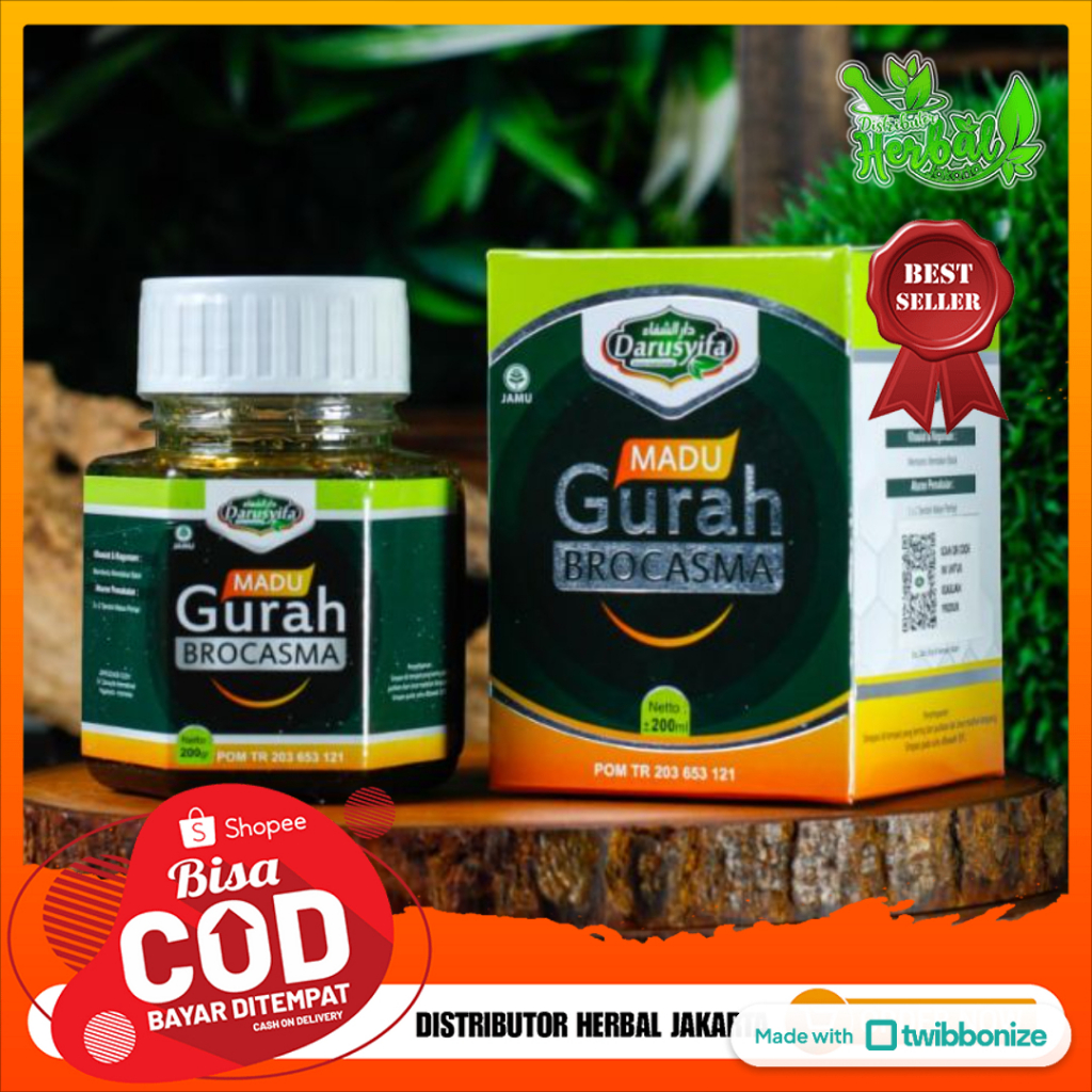 Jual BROCASMA 200ml Madu Gurah Darusyifa atasi Masalah Pernafasan / Batuk kering / Berdahak ...