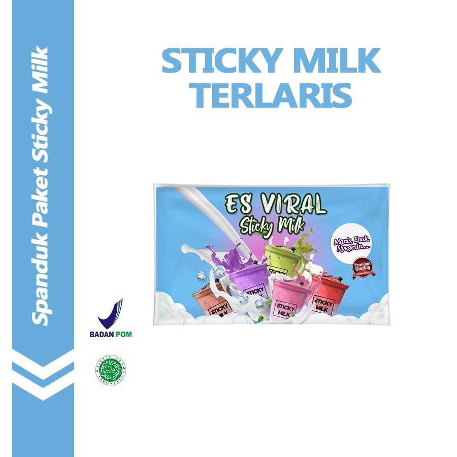 Jual Banner Spanduk Paket Es Sticky Milk Korean Milk Bisnis Minuman ...