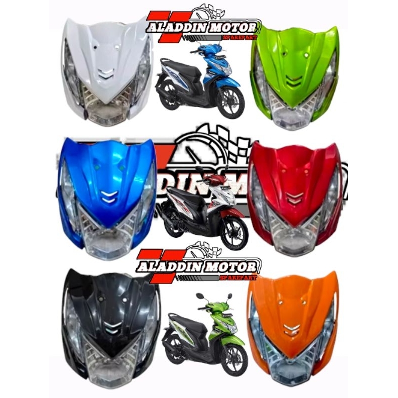 Jual Full set tameng panel depan reflektor sein beat fi 2012-2015 ...