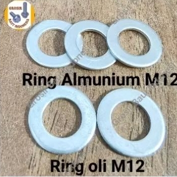 Jual Ring oli M12/ Ring Almunium M12 / Ring oli Motor standar M12 ...