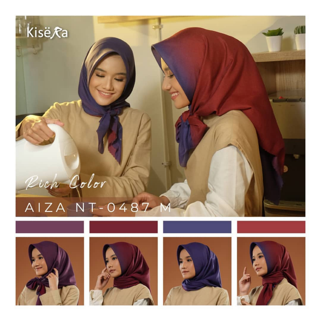 Jual Kisera Official | AIZA 485 - 487 | Satu Kerudung Empat Warna | Kerudung Bolak-Balik pertama ...