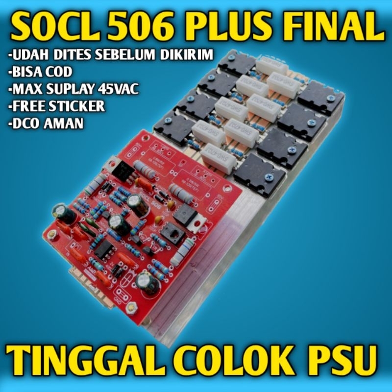 Jual SOCL 506 PLUS FINAL SIAP PAKAI - KIT POWER AMPLIFIER BALAP 4 set 1 ...