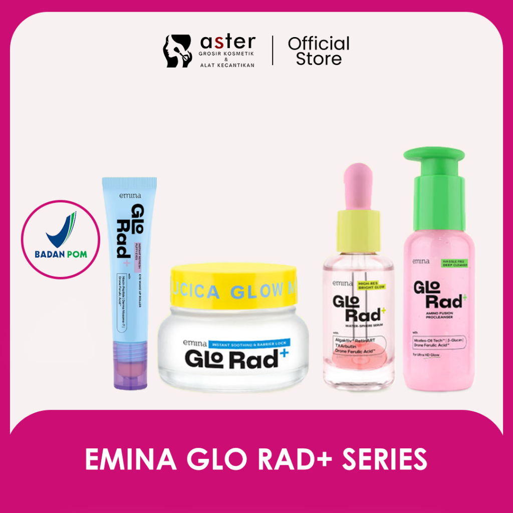 Jual Aster Kosmetik - Emina Glo Rad+ Series | Shopee Indonesia
