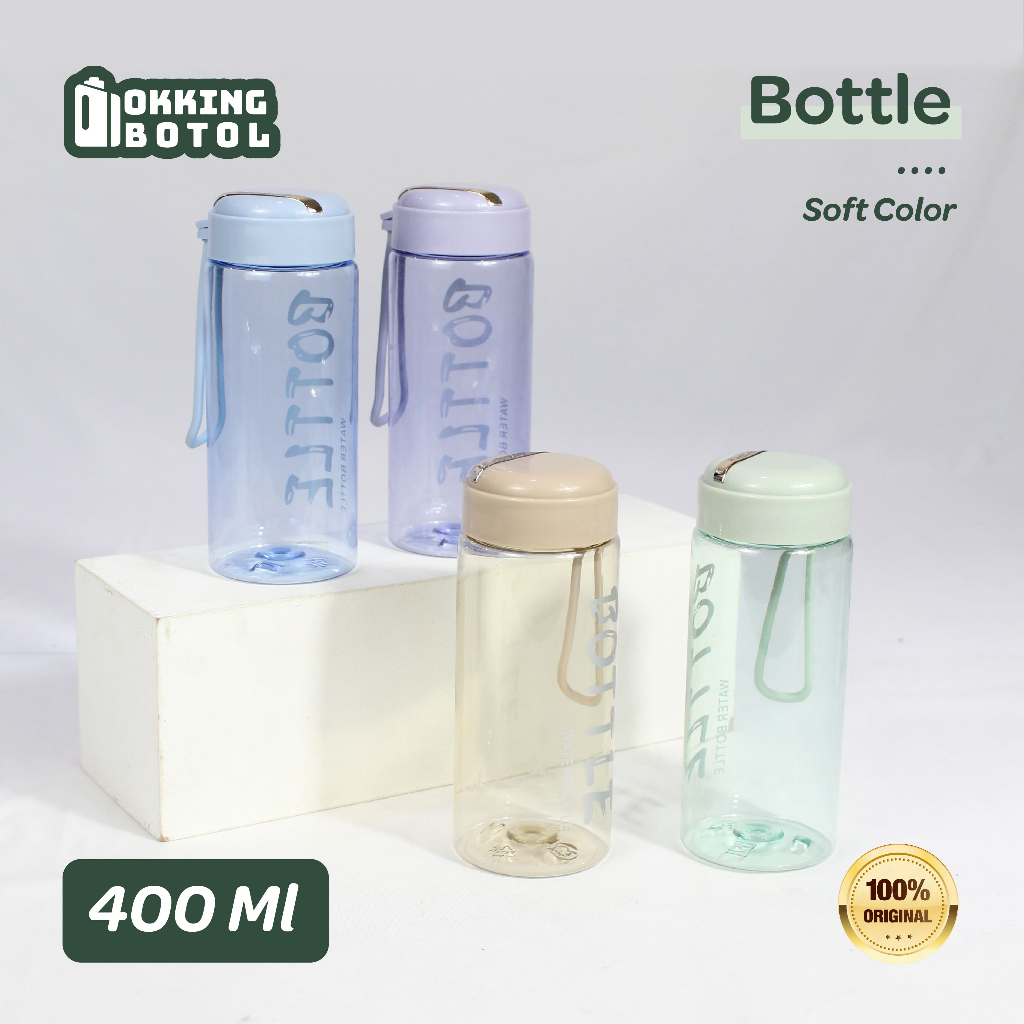 Jual BOTOL AIR MINUM SEKOLAH 400ML | TEMPAT AIR MINUM ANAK SEKOLAH 400ml BPA FREE QF-8051 ...