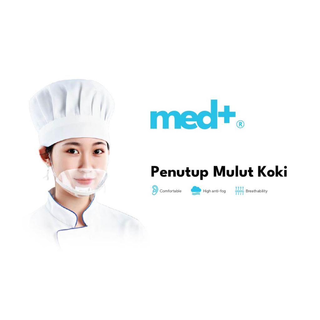 Jual Masker Transparan Plastik Mika Penutup Mulut Koki Dapur Hotel ...